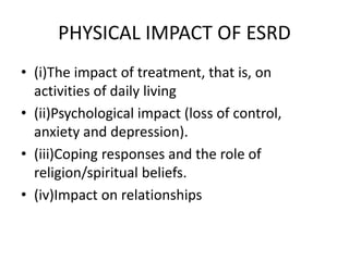 MSC2YR-PSYCHOSOCIAL NEEDS IN ESRD | PPTX