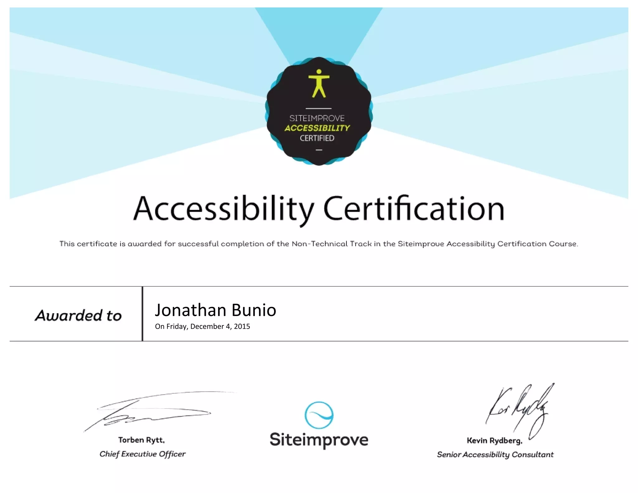 SiteImprove_Accessibility Certification | PDF