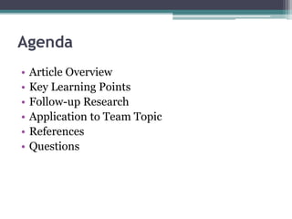 Article Review Presentation | PPTX