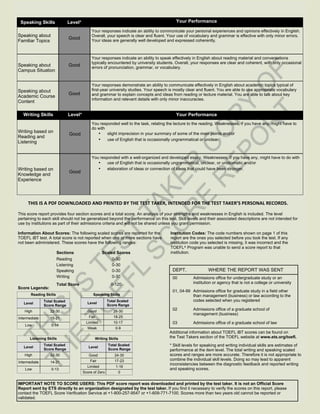 TOEFL Test | PDF