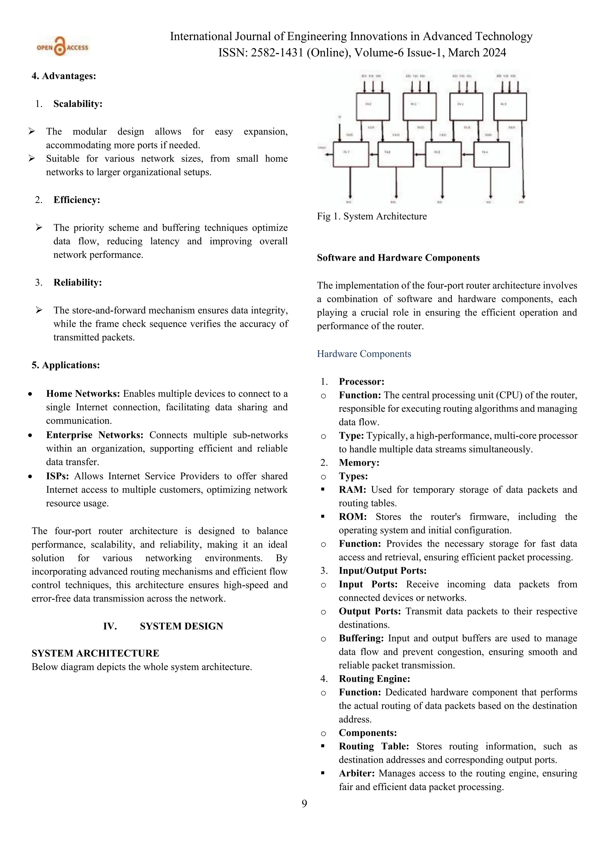 A high-Speed Communication System is based on the Design of a Bi-NoC Router, which uses an ...