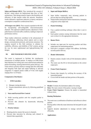 A high-Speed Communication System is based on the Design of a Bi-NoC ...
