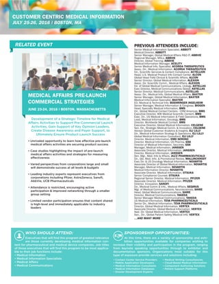 3rd Annual Customer Centric Medical Information Agenda | PDF