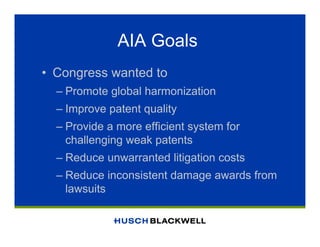 The Pitch on Patent Reform | PPT