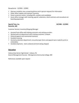 MaribethEvans_Resume_7.2016 (1) | PDF