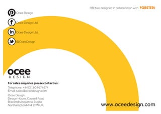 HB_Ocee_Brochure_AW.PDF | Home Appliances | Home & Garden