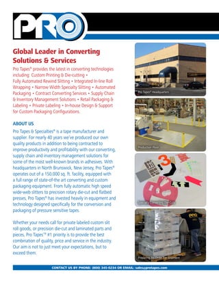 Converting Capabilities & Solutions Brochure 2017 | PDF