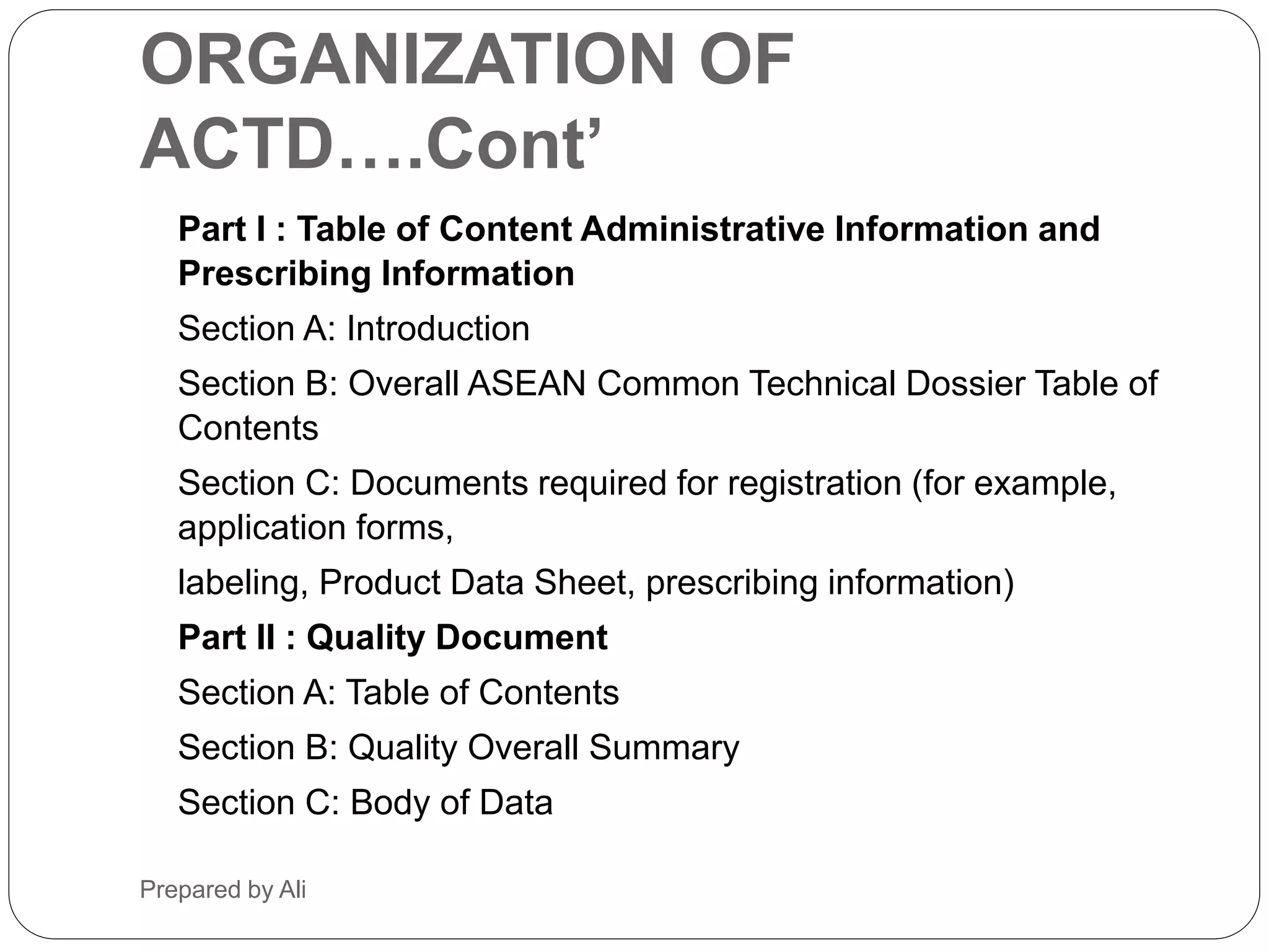 ACTD Guidelines Overview | PDF