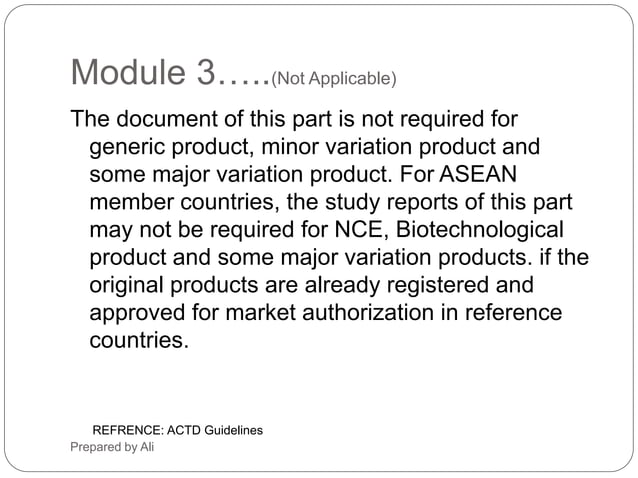 ACTD Guidelines Overview | PDF