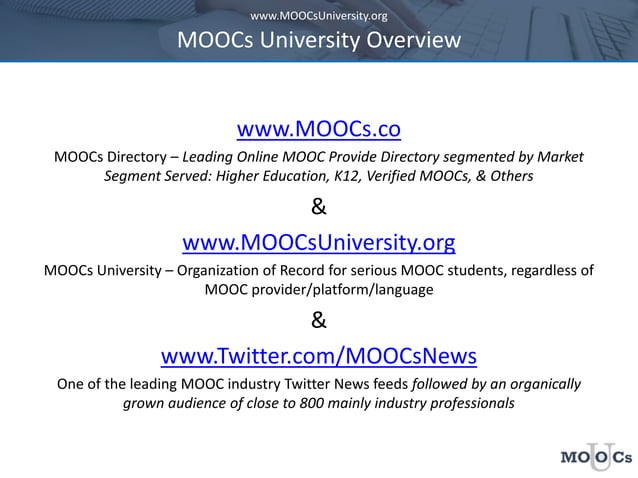 MOOCs Booming: 327% Increase in Total Numbers of MOOCs within ONLY 1 Year - June 2013 to June ...
