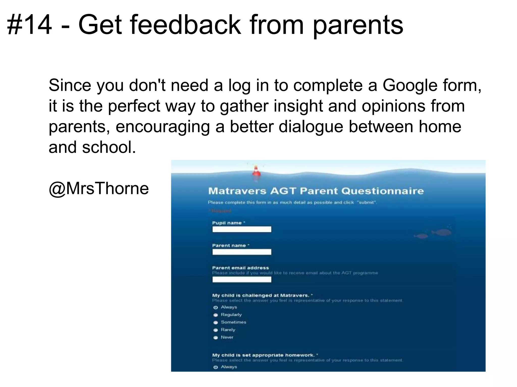 80 interesting ways to use google forms to support learning | PPT