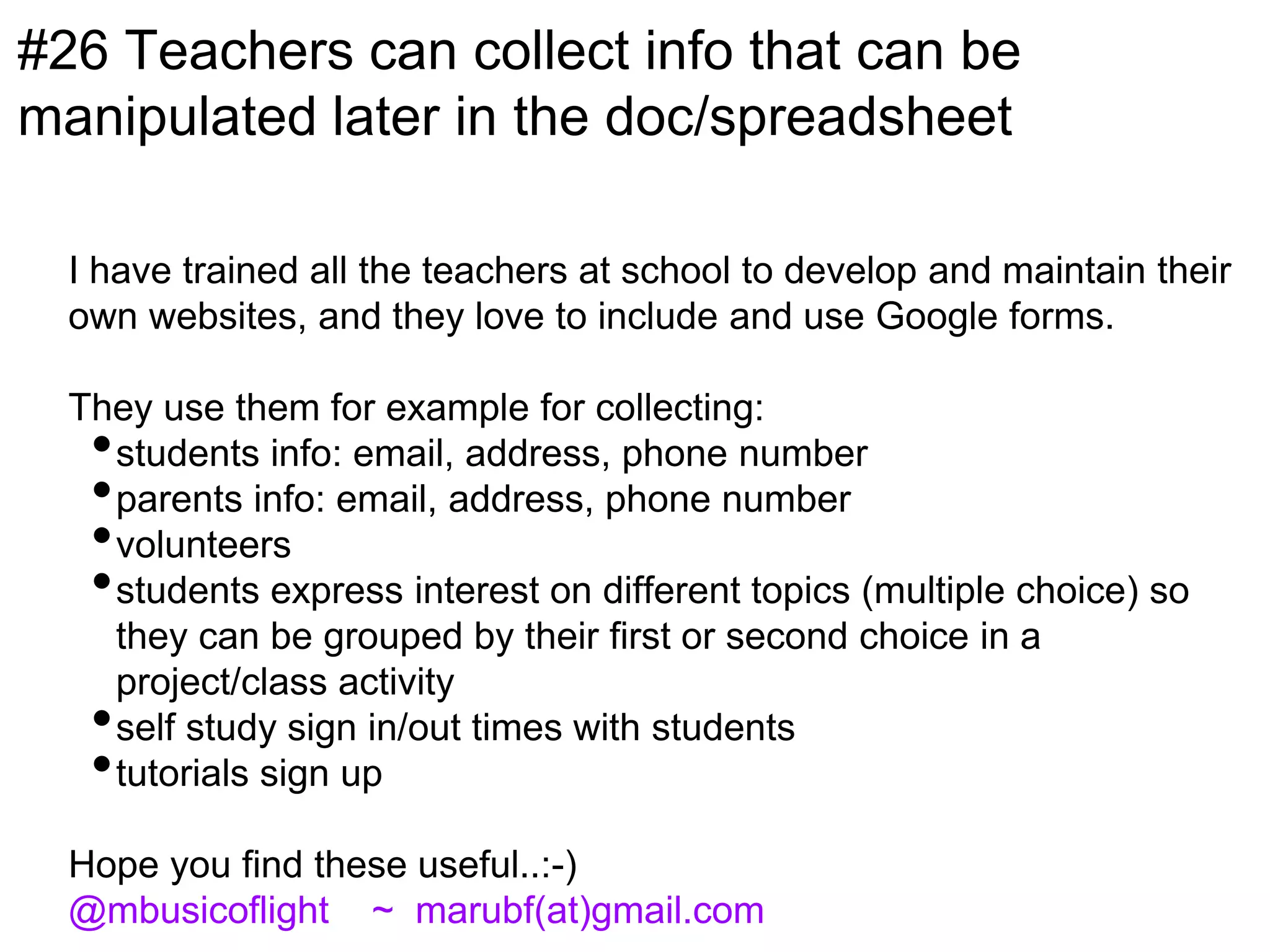 80 interesting ways to use google forms to support learning | PPT