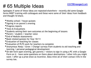 80 interesting ways to use google forms to support learning | PPT