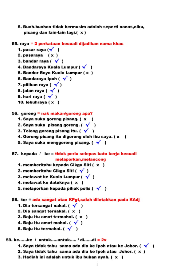 80 kesalahan tatabahasa | DOC