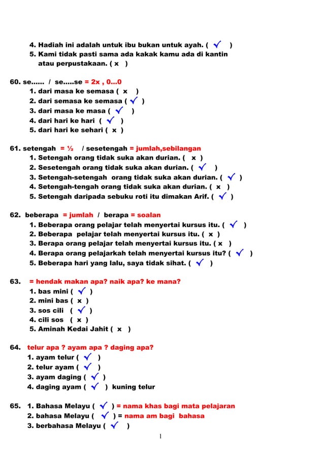 80 kesalahan tatabahasa | DOC