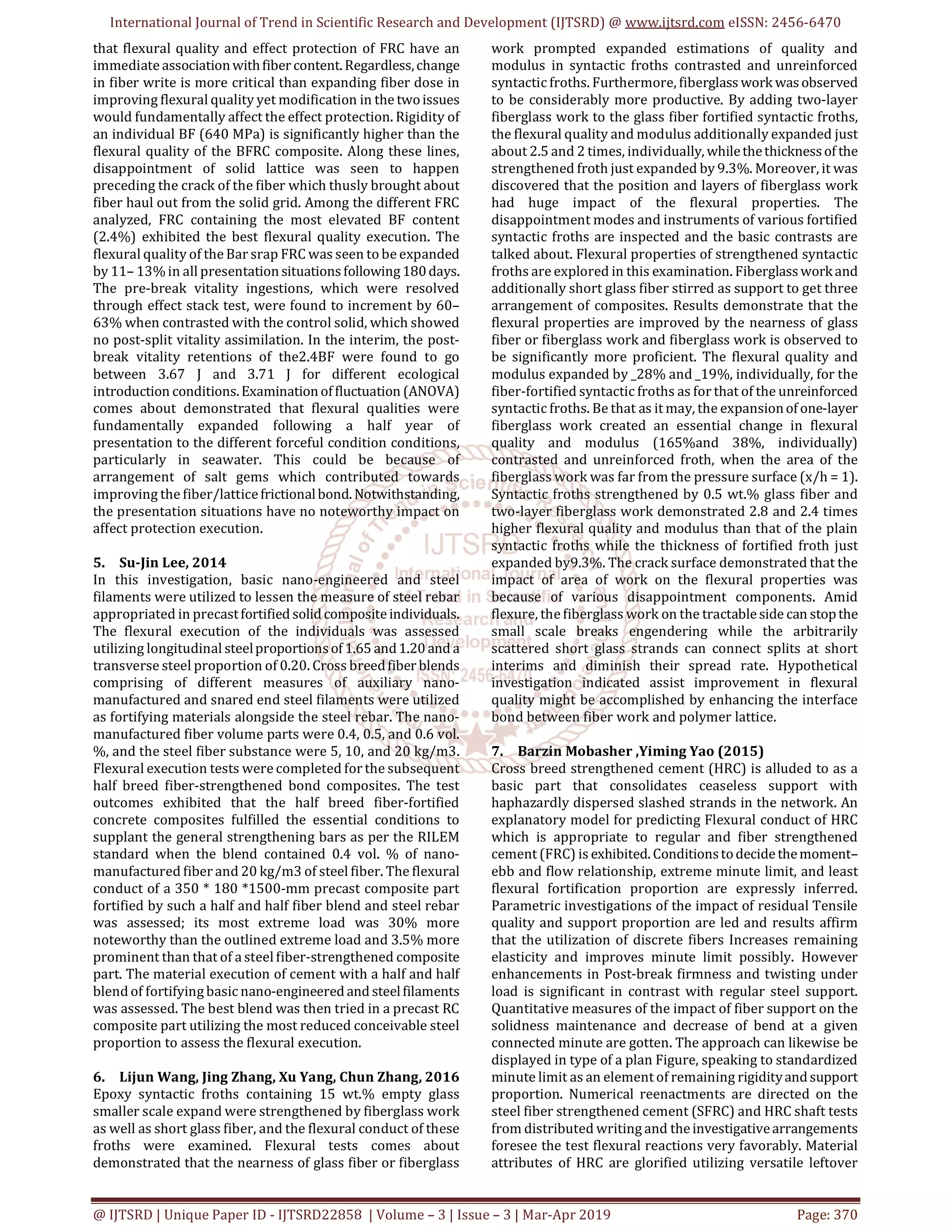 Review Paper on Properties of Properties of Concrete using Steel Fiber Waste | PDF