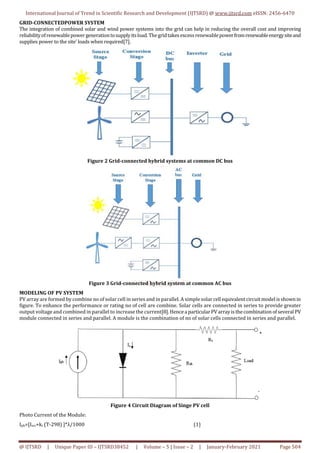 Solar Wind Hybrid Generation System Integration with Grid | PDF