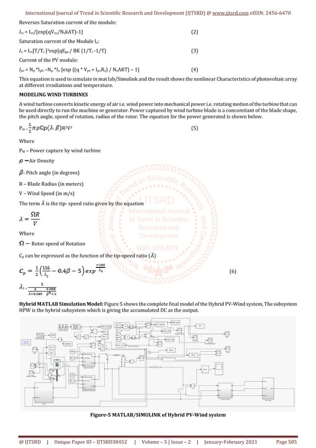 Solar Wind Hybrid Generation System Integration With Grid Pdf Power And Energy Industry