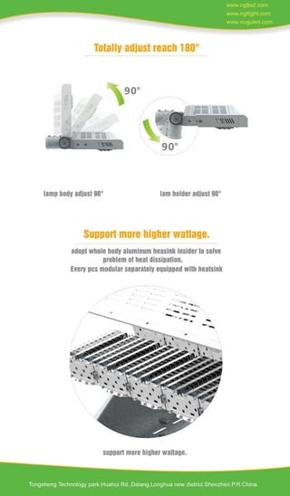 80W LED Modular Street Light 120 degree | PDF