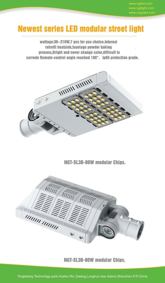 80W LED Street Light parameter | PDF | Free Download