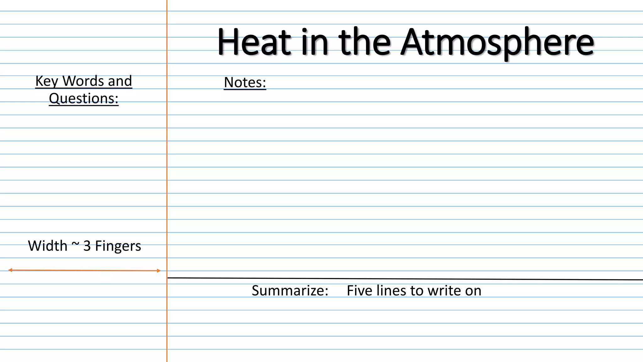 Heat in the Atmosphere Notes | PPTX