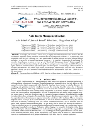 Auto Traffic Management System | PDF