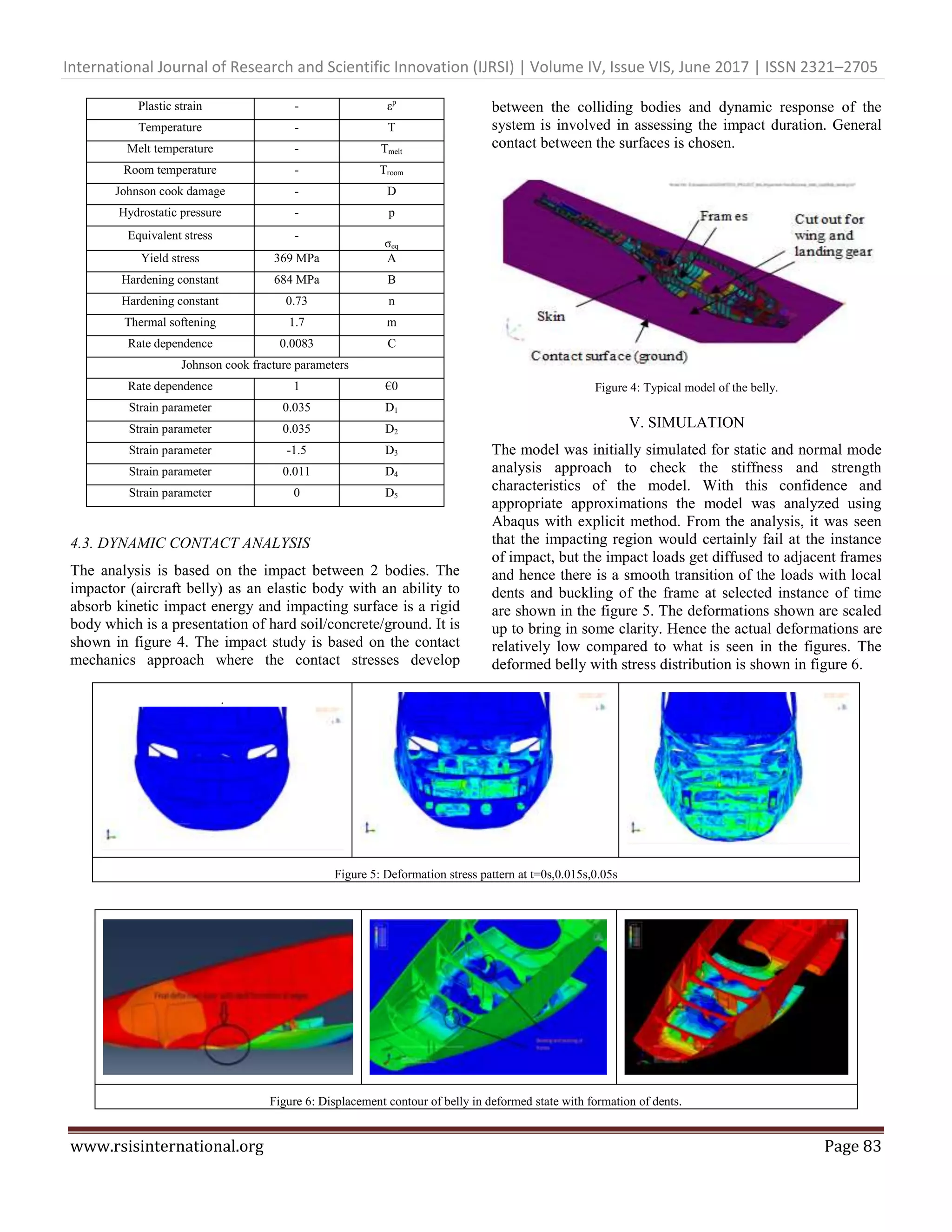 FE Based Crash Simulation of Belly Landing of a Light Transport Aircraft | PDF | Aviation ...