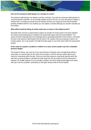 Questions and answers from Paul Compton's pressurisation webinar | DOC ...