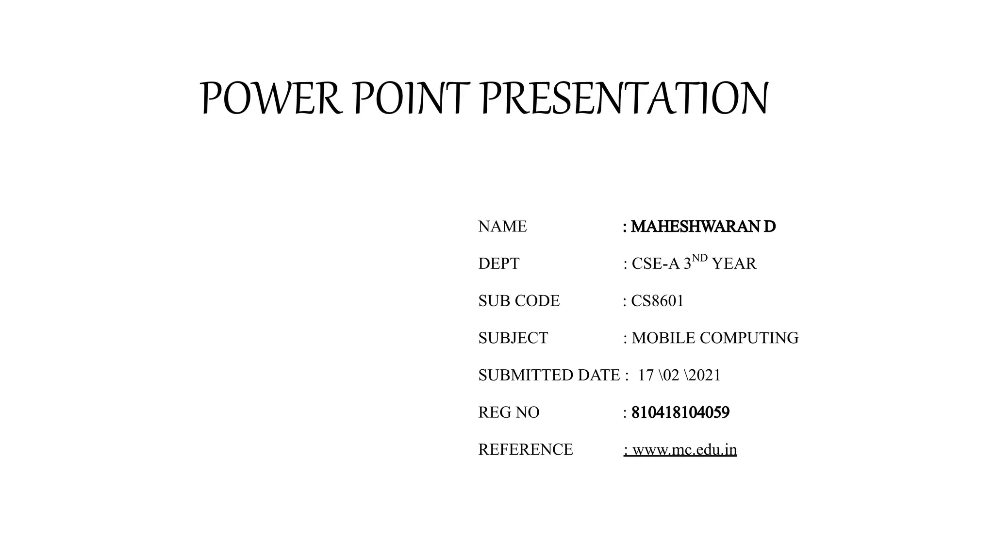 MANET VS VANET | PPTX
