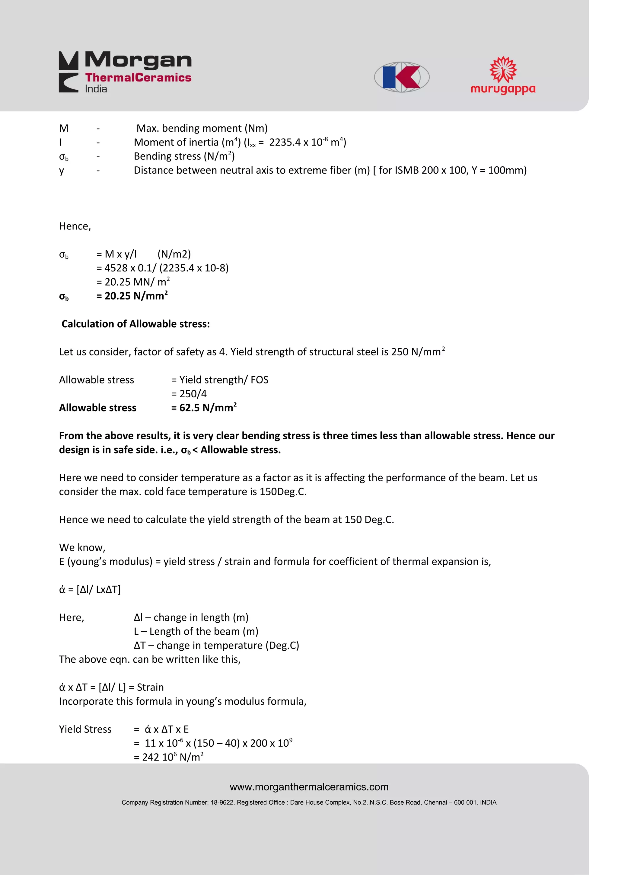 CASE STUDY - STRUCTURAL DESIGN FOR MODERN INSULATOR'S SHUTTLE KILN ROOF ...