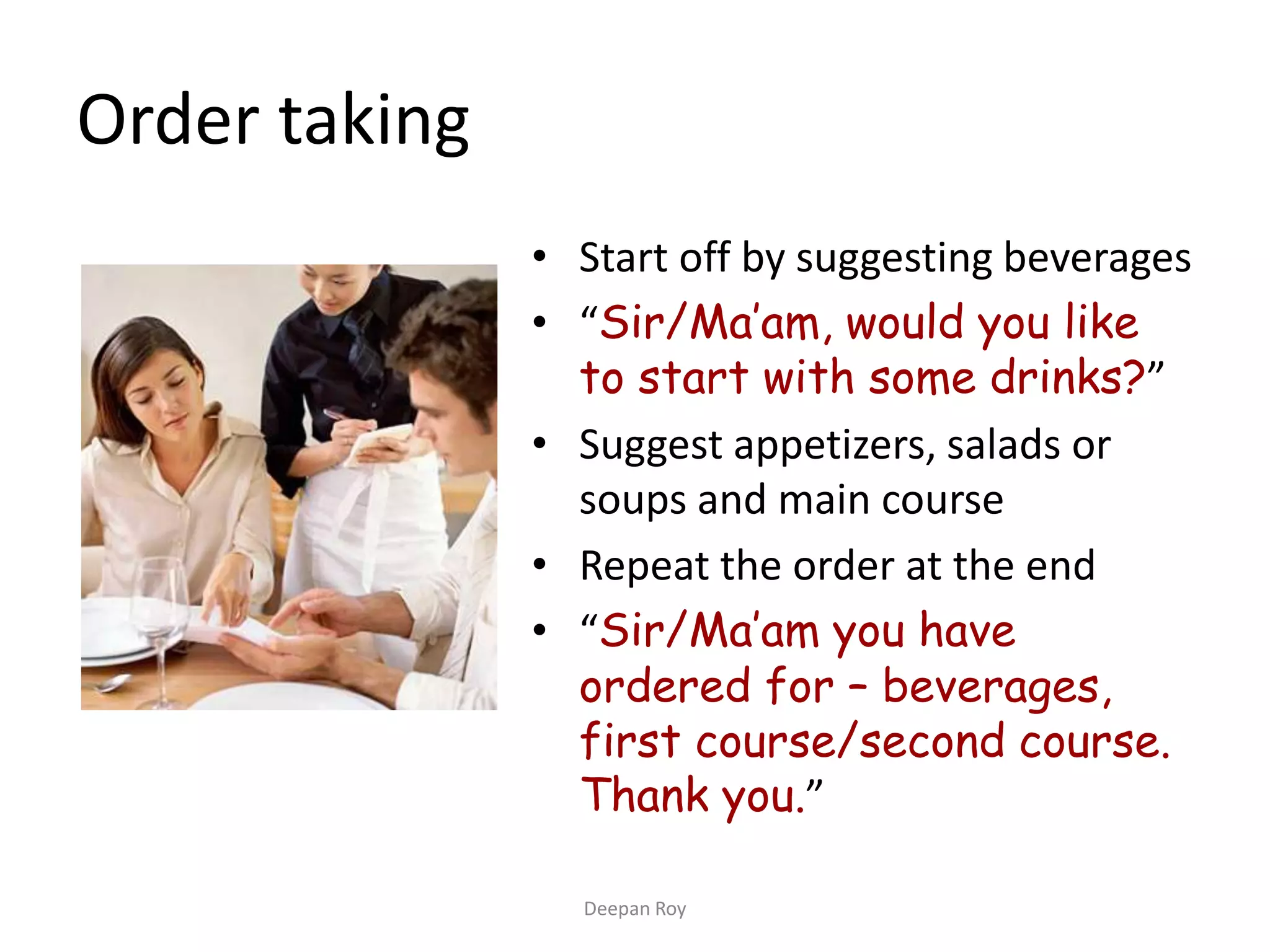 Sequence of service | PPTX