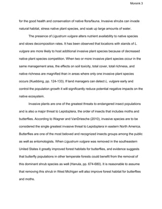 Ligustrum vulgare Case Study | PDF | Agriculture | Industries