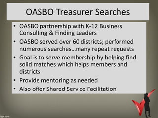 OASBO Sharpen Skills Seminar 4.9.14