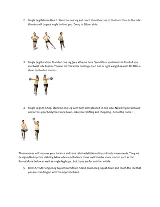 Balance Routine | PDF