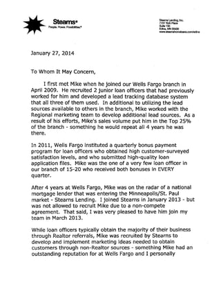 Mike Fuhs - Recommendation - Sean Coy | PDF