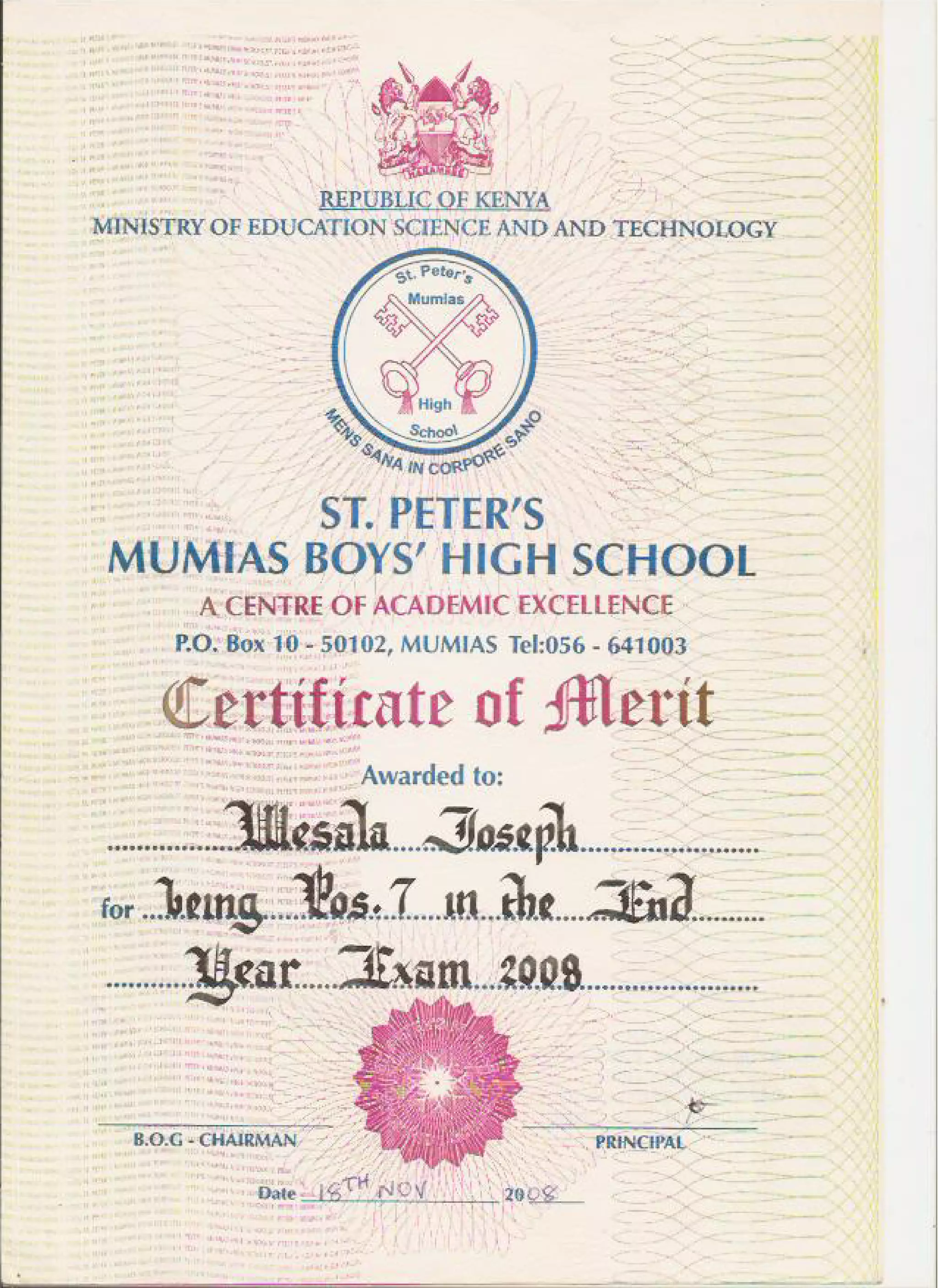 certificate of merit | PDF