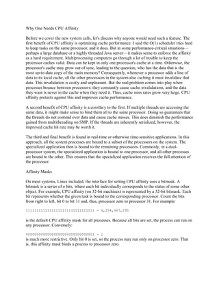 cpu-affinity | PDF