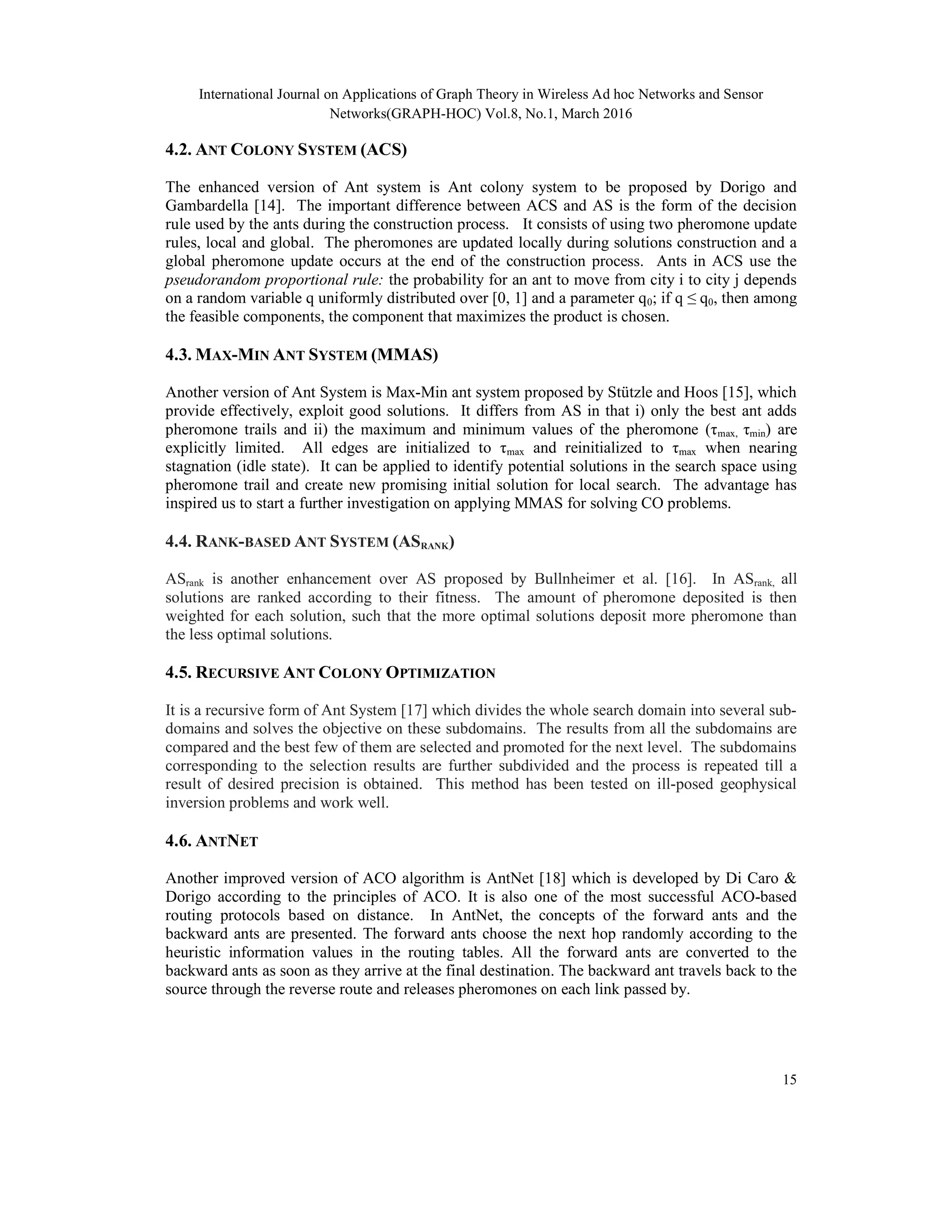 SWARM INTELLIGENCE FROM NATURAL TO ARTIFICIAL SYSTEMS: ANT COLONY OPTIMIZATION | PDF