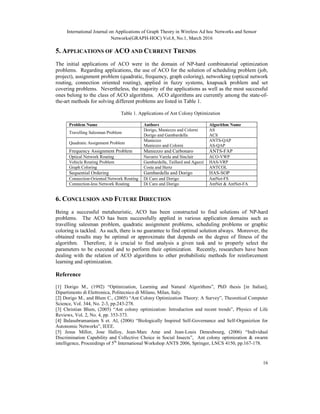 Swarm Intelligence from Natural to Artificial Systems: Ant Colony Optimization | PDF