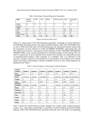 THE CONTRIBUTION OF ELECTRONIC BANKING TO CUSTOMER SATISFACTION: A CASE ...