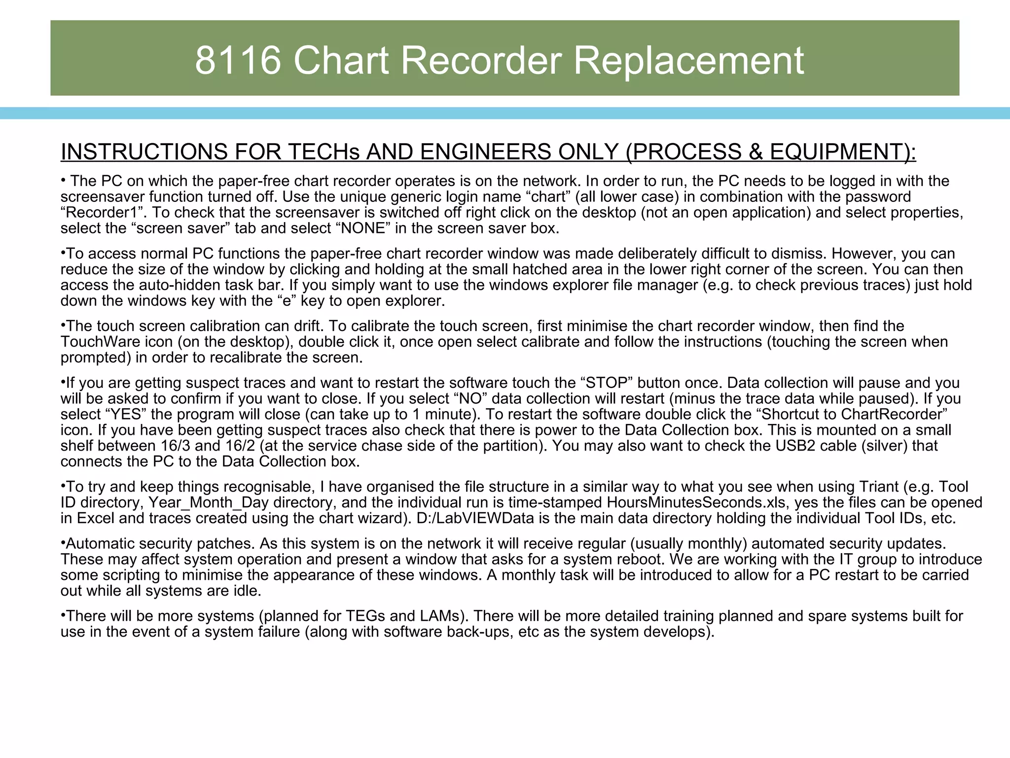 8116 Lab View Chart Recorder | PPT