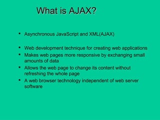 Ajax Introduction | PPT