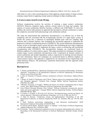 SOFTWARE DESIGN ANALYSIS WITH DYNAMIC SYSTEM RUN-TIME ARCHITECTURE DECOMPOSITION | PDF