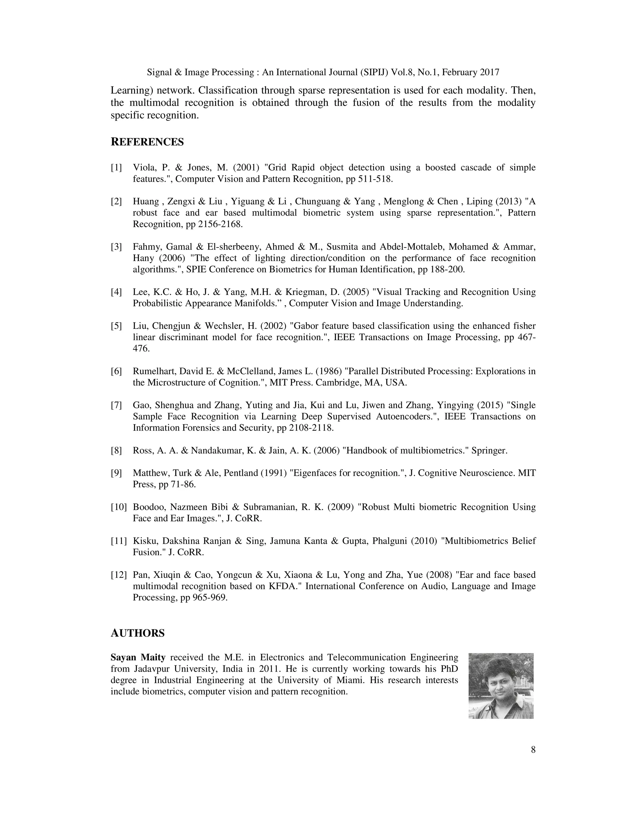 Multimodal Biometrics Recognition From Facial Video Via Deep Learning Pdf 1761