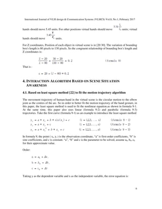 A PREDICTION METHOD OF GESTURE TRAJECTORY BASED ON LEAST SQUARES FITTING MODEL | PDF