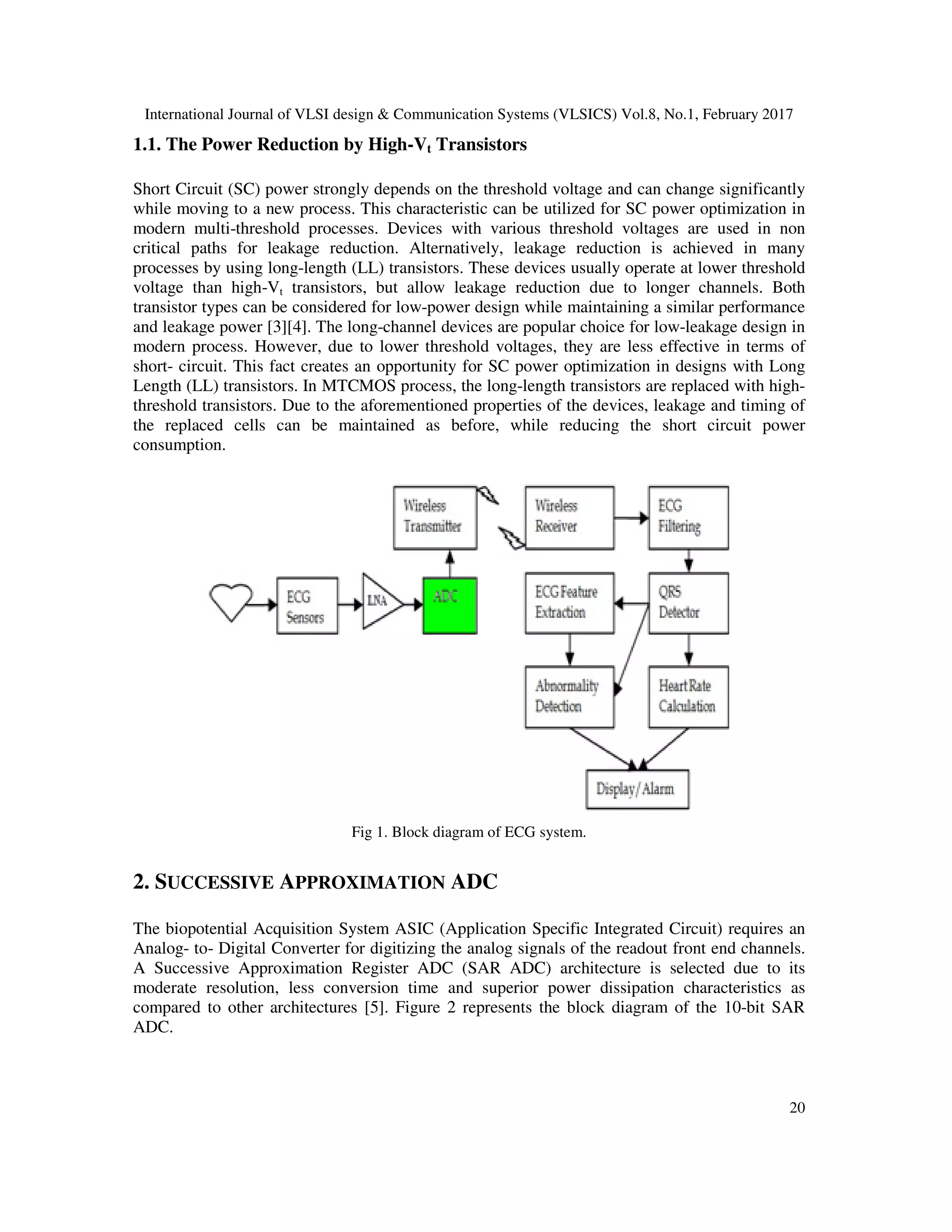 Design Of Low Power Sar Adc For Ecg Using 45nm Cmos Technology Pdf