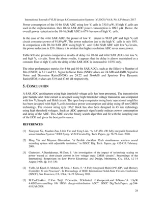 DESIGN OF LOW POWER SAR ADC FOR ECG USING 45nm CMOS TECHNOLOGY | PDF