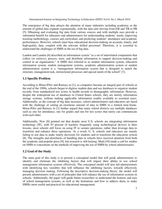 SCHOOL MANAGEMENT INFORMATION SYSTEMS: CHALLENGES TO EDUCATIONAL DECISIONMAKING IN THE BIG DATA ...