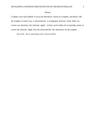 PICDriverResearch | PDF