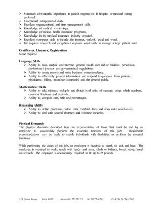 Referral Coordinator Job Description | DOCX